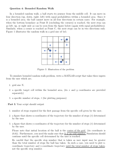Solved Question 4: Bounded Random WalkIn a bounded rankom | Chegg.com