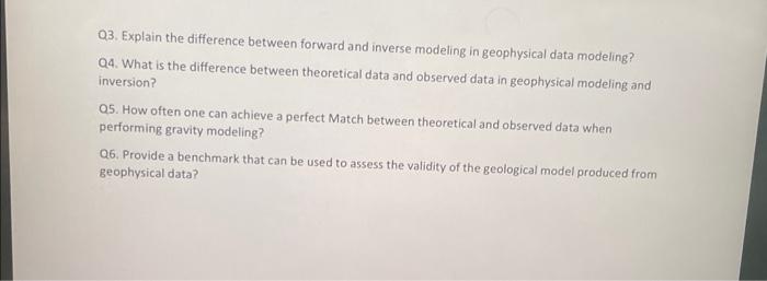 Solved Q3 Explain The Difference Between Forward And
