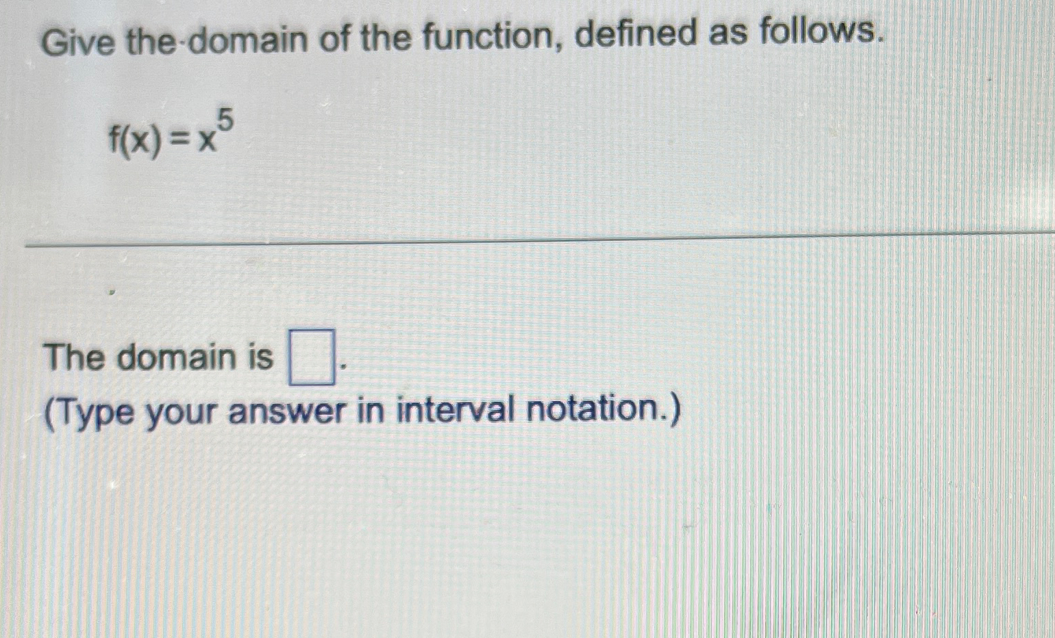 Solved Give the-domain of the function, defined as | Chegg.com
