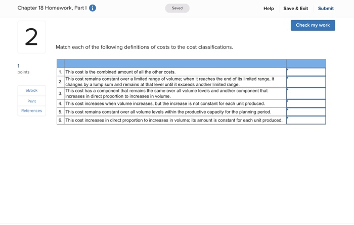 Solved Chapter 18 Homework, Part I Saved Help Save & Exit | Chegg.com