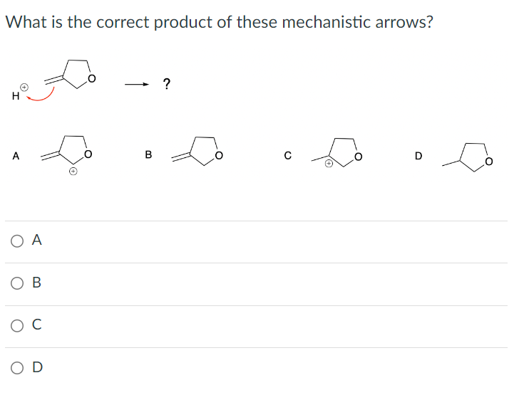 Solved What is the correct product of these mechanistic | Chegg.com