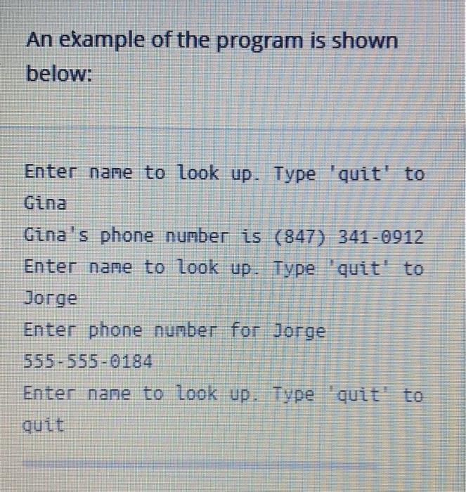 Solved A personal phone directory contains room for first | Chegg.com