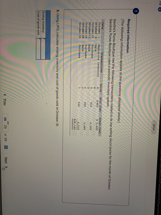 Solved webapps%252Fportar%25 Saved Required information [The | Chegg.com