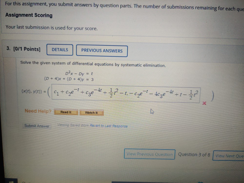 Solved For this assignment, you submit answers by question | Chegg.com