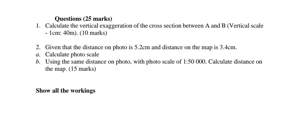 Solved Questions (25 marks) 1. Calculate the vertical | Chegg.com