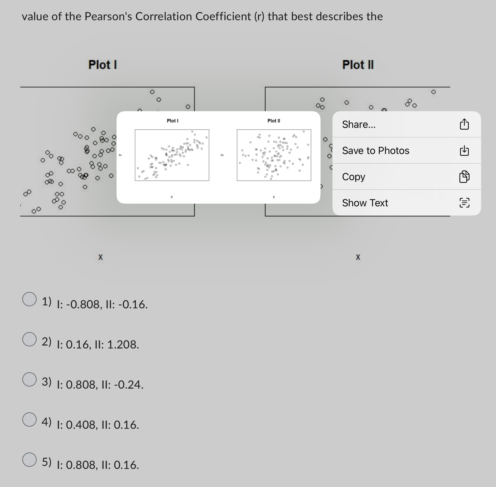 Solved value of the Pearson's Correlation Coefficient (r) | Chegg.com