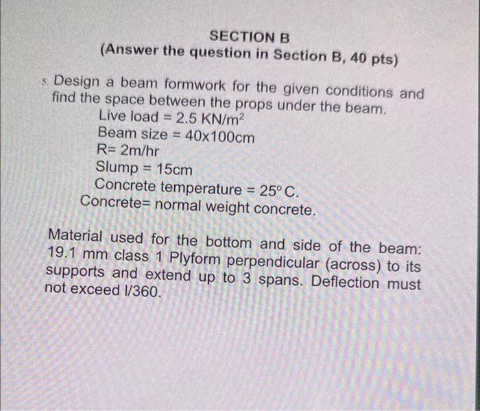 Solved SECTION B (Answer the question in Section B, 40 pts) | Chegg.com