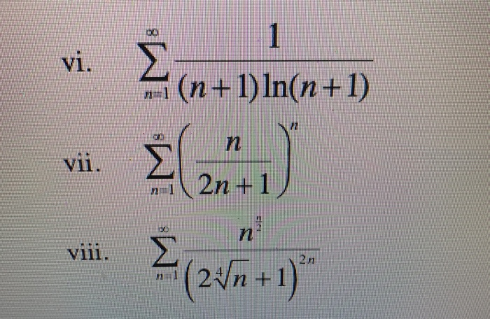 Solved real analysisoptions: comparison test, integral test, | Chegg.com