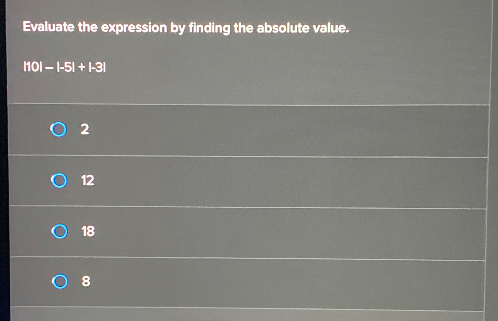 Solved Evaluate the expression by finding the absolute | Chegg.com