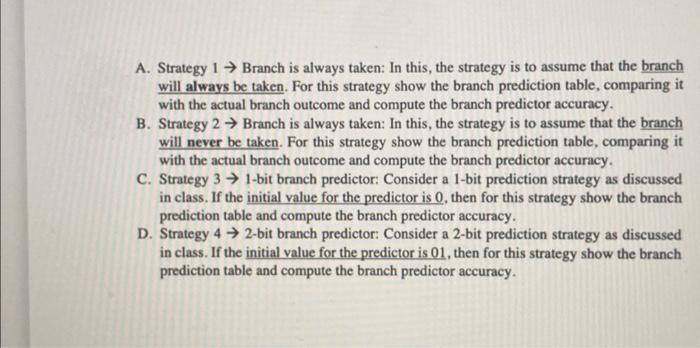 Solved Branch Prediction Question 3: In the context of | Chegg.com