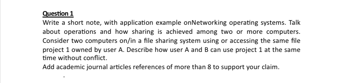 Solved Question 1Write a short note, with application | Chegg.com