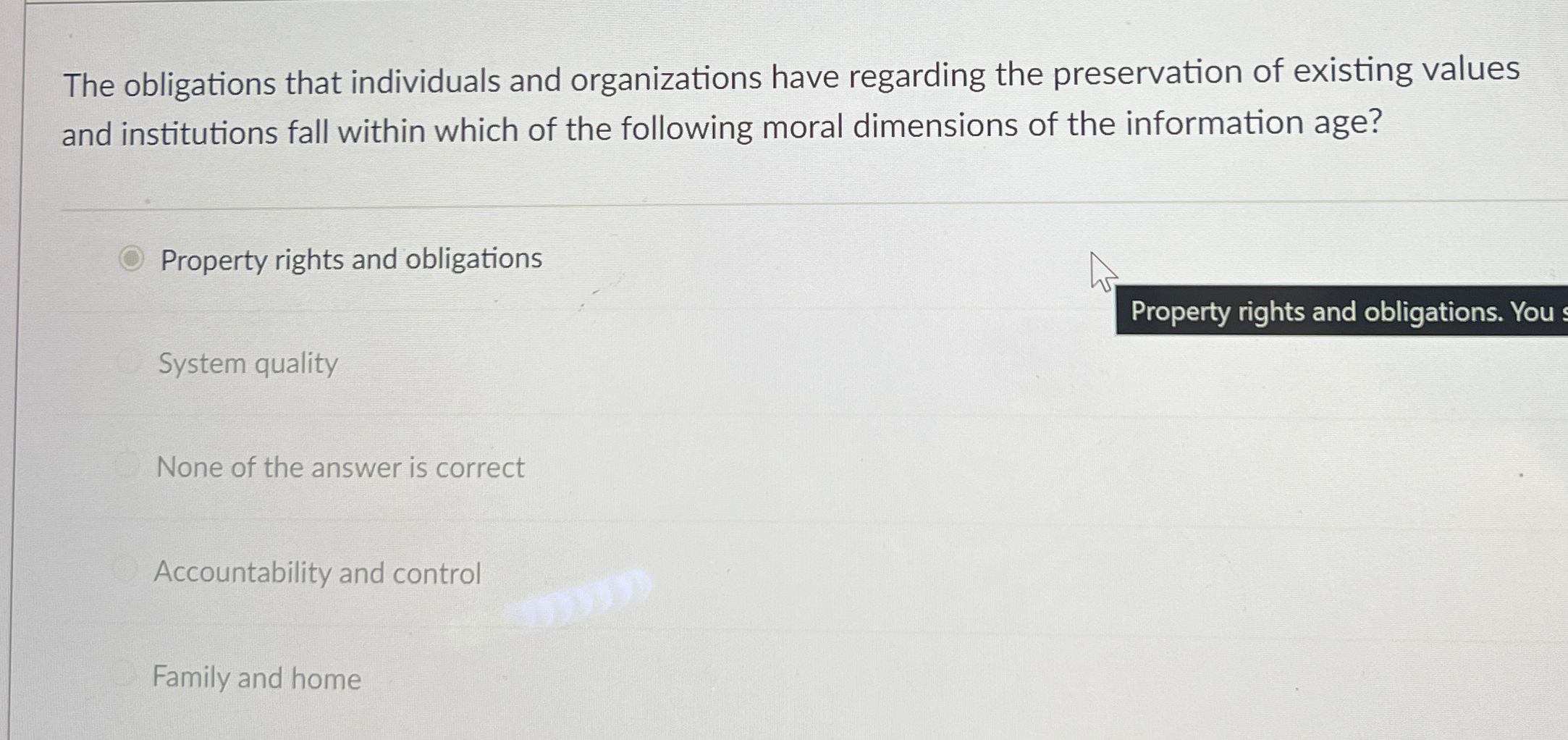 Solved The obligations that individuals and organizations | Chegg.com