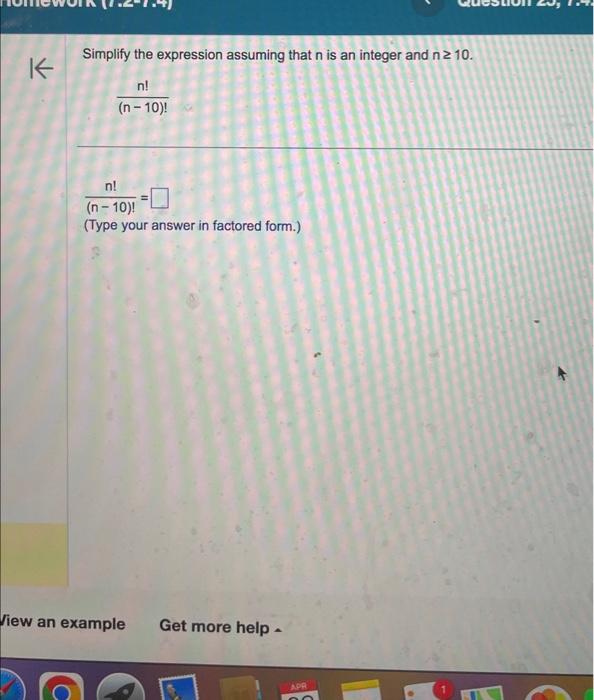 Solved Simplify the expression assuming that n is an integer | Chegg.com