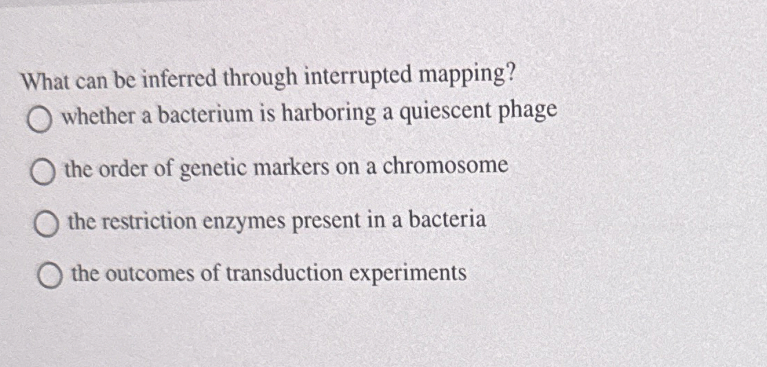 Solved What can be inferred through interrupted | Chegg.com