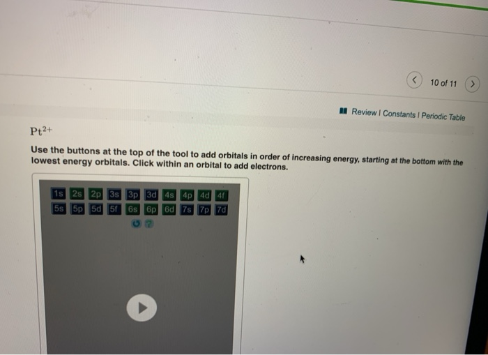 Solved Part A Fe2+ Use the buttons at the top of the tool to | Chegg.com