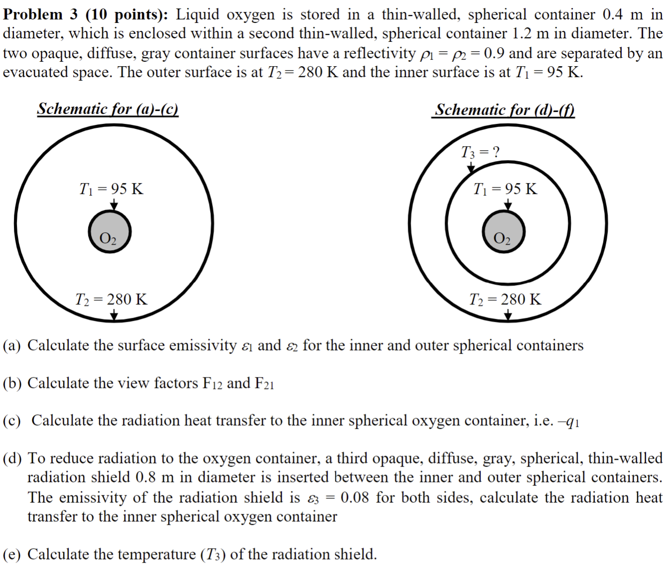 Solved Liquid oxygen is stored in a thin-walled, spherical | Chegg.com