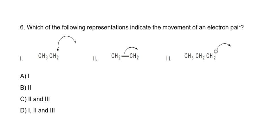 Solved 6. Which of the following representations indicate | Chegg.com