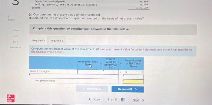 Solved Exercise 24.13 (Algo) Net present value of an annuity | Chegg.com