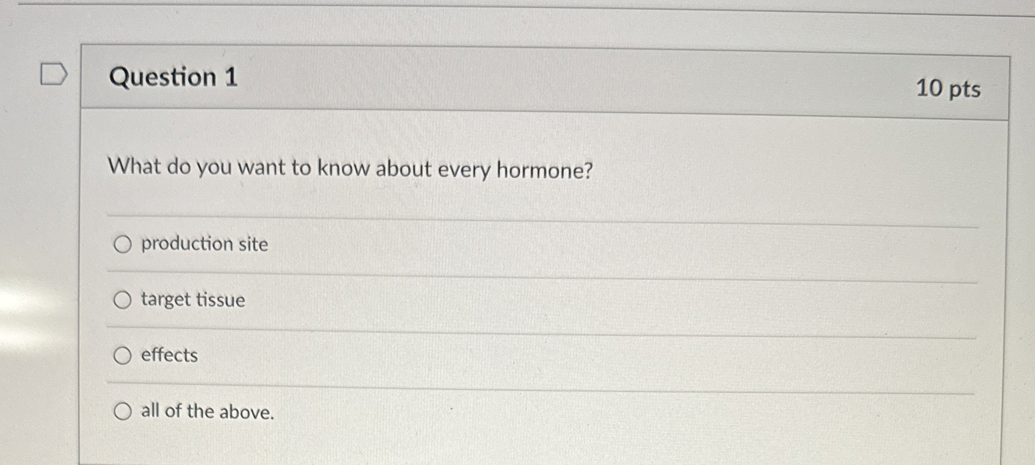 Solved Question 110 ﻿ptsWhat do you want to know about every | Chegg.com