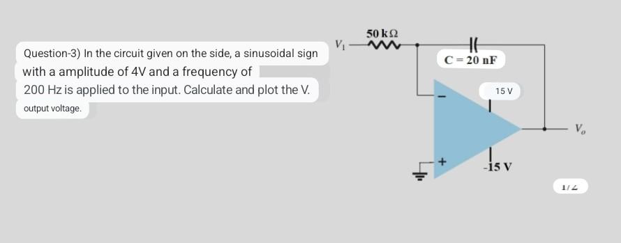 Solved Question-3) In the circuit given on the side, a | Chegg.com