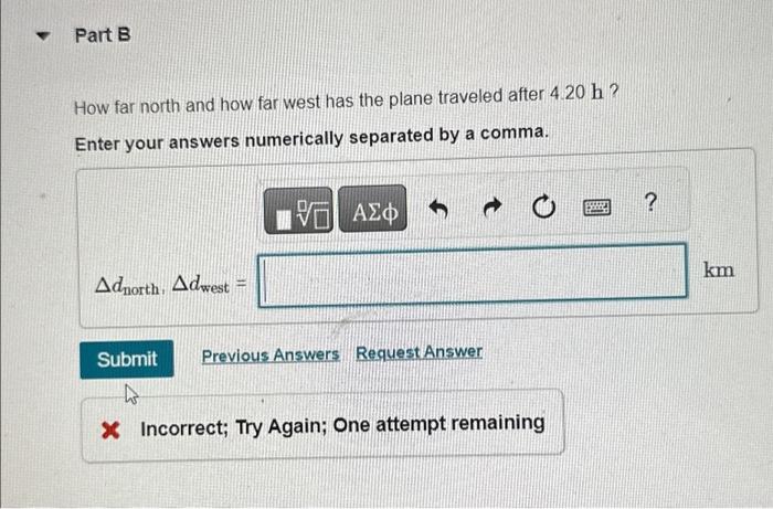 Solved An airplane is traveling 735 km/h in a direction 41.5 | Chegg.com