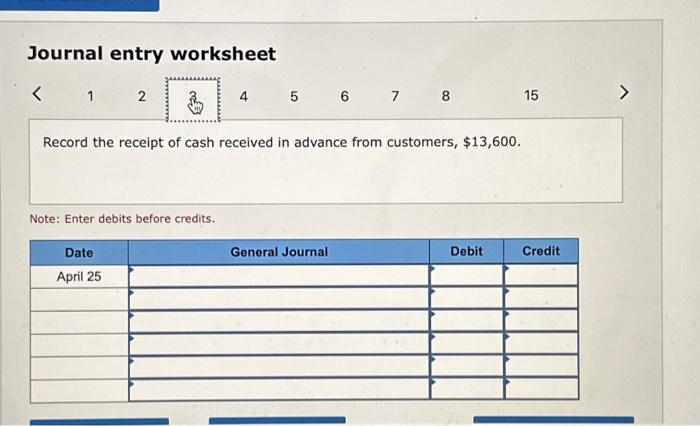 Solved Journal entry worksheet
