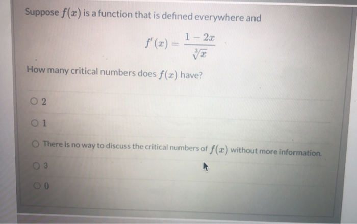 Solved Suppose f(x) is a function that is defined everywhere | Chegg.com