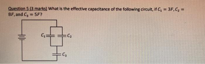 Solved Question 5 (3 marks) What is the effective | Chegg.com
