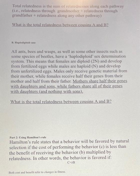 Relatedness (r) is the probability that two | Chegg.com