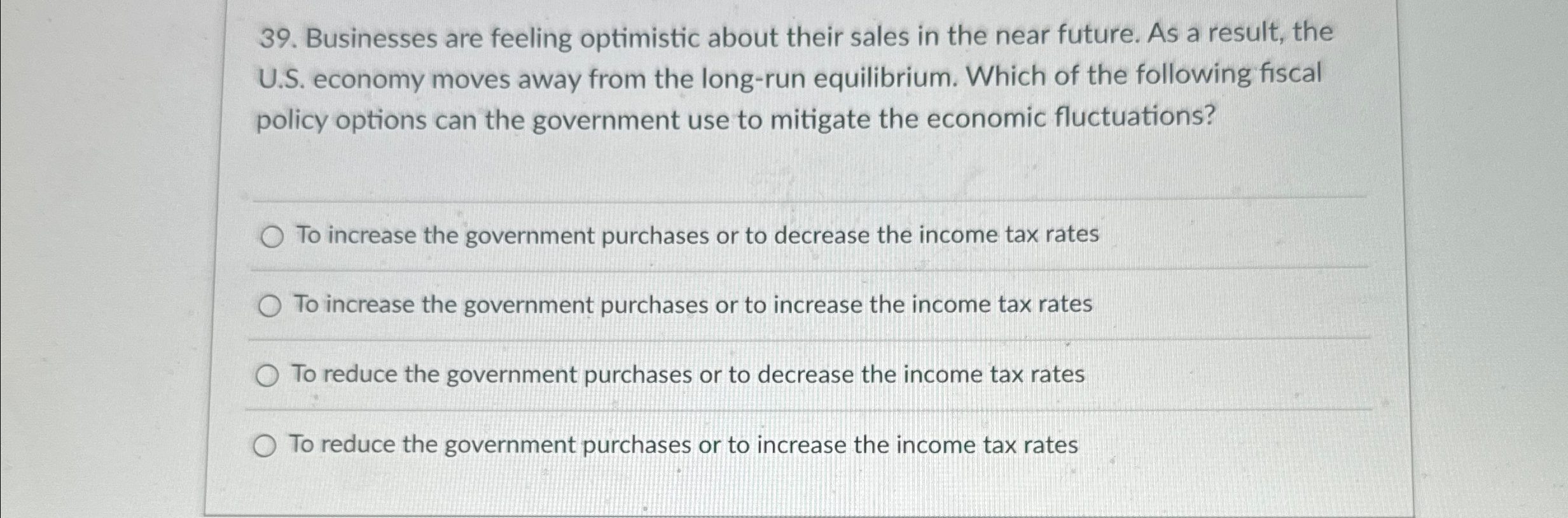 Solved Businesses are feeling optimistic about their sales | Chegg.com