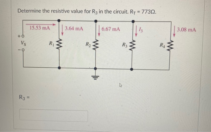 Solved Determine The Current Value Through R3 In The