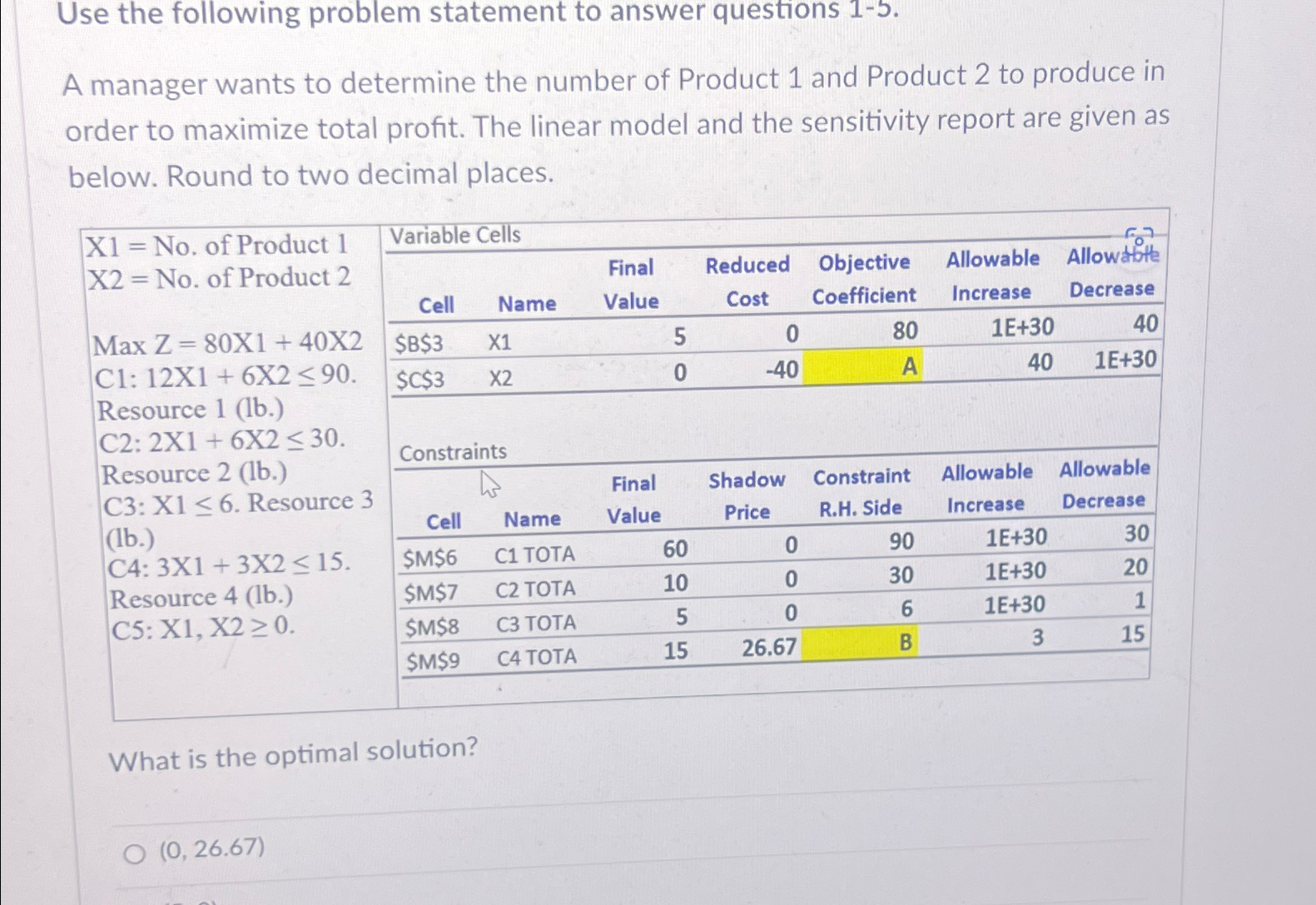 Solved How to solveUse the following problem statement to | Chegg.com