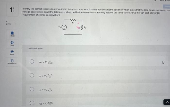Solved Identity the correct expression aerived trom the | Chegg.com
