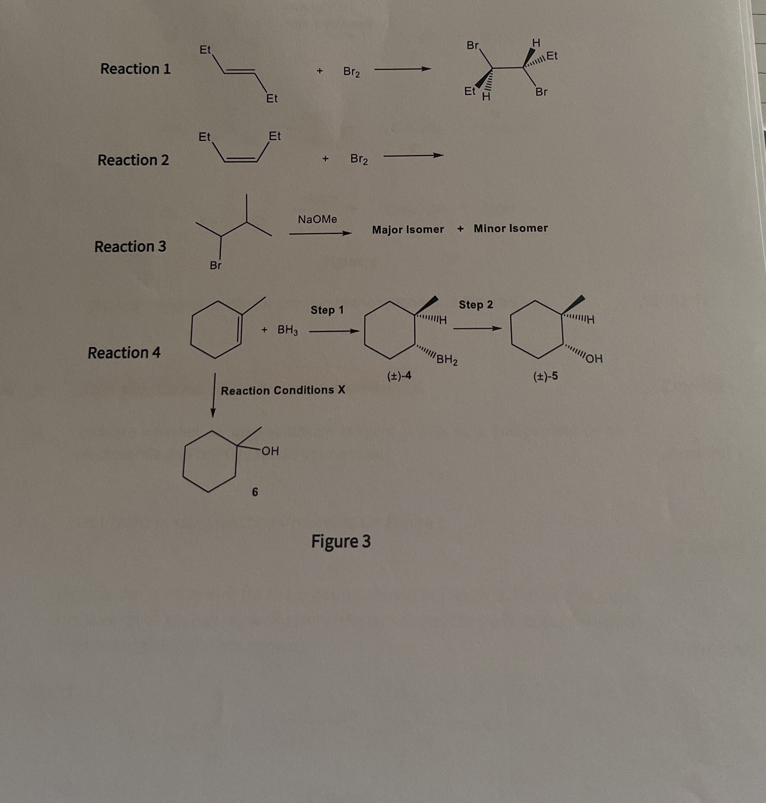 Solved Reaction 1Reaction 2Reaction 3Reaction 4Reaction 4 | Chegg.com