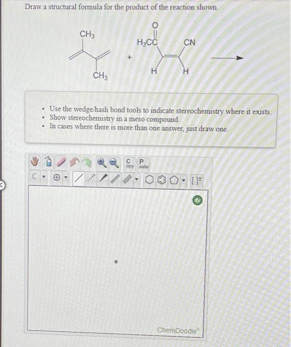 Solved Draw structural formulas for the diene and dienophile | Chegg.com