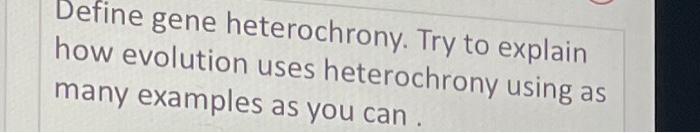 Solved Explain how development can be used to show | Chegg.com