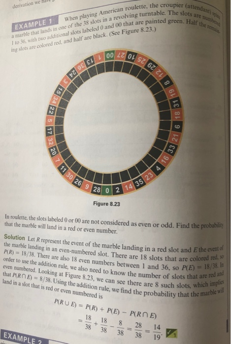 Solved Assume a single spin of the roulette wheel is made. | Chegg.com