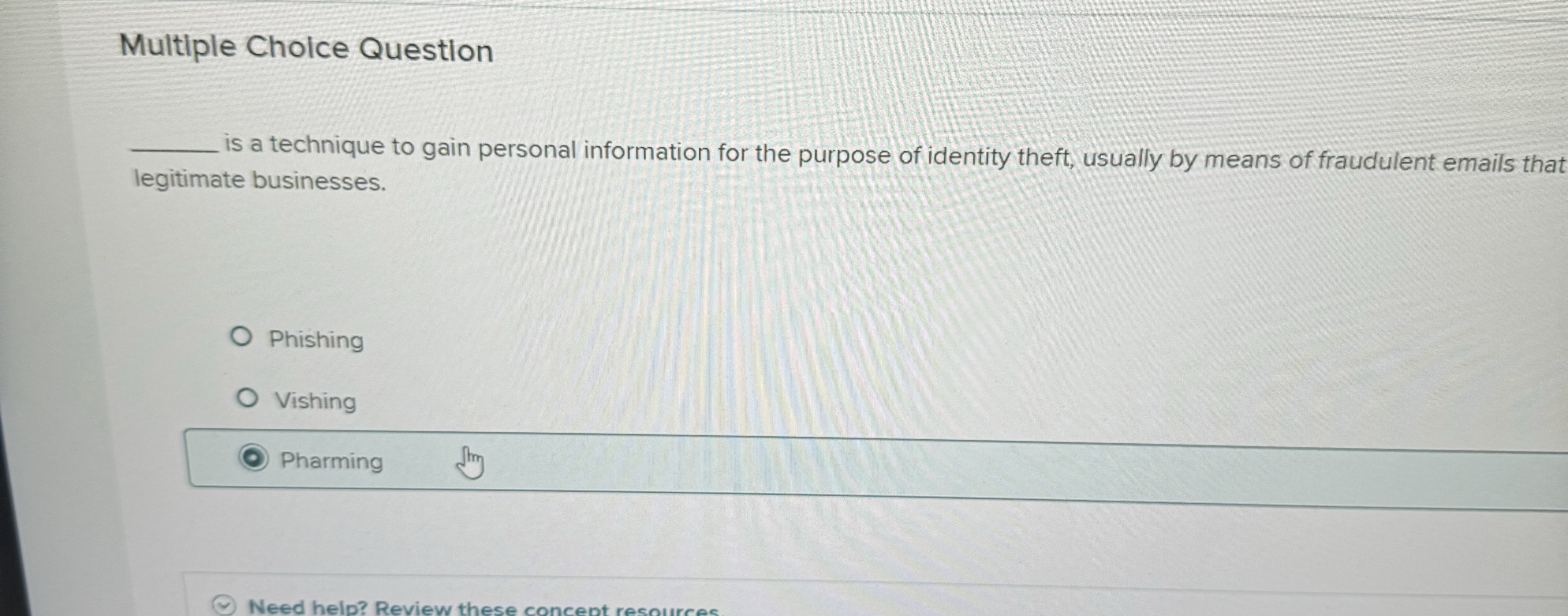 Solved Multiple Choice Questionis a technique to gain | Chegg.com