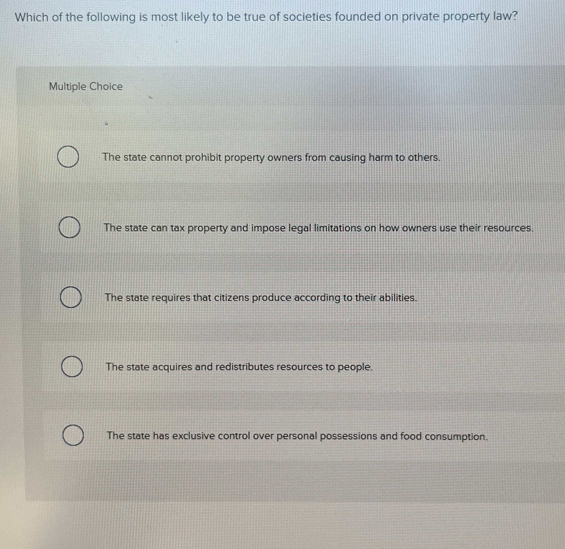 Solved Which of the following is most likely to be true of | Chegg.com