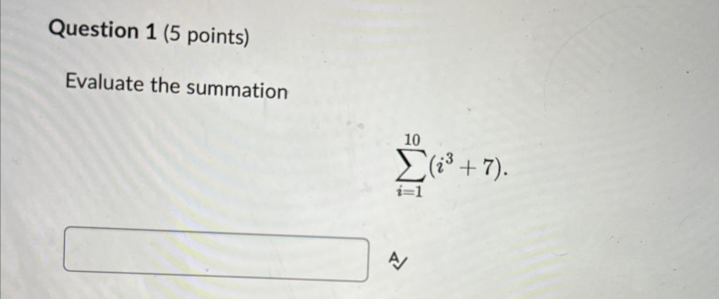 Solved Question 1 (5 points)Evaluate the | Chegg.com Solved Question 1 (5 points)Evaluate the | Chegg.com