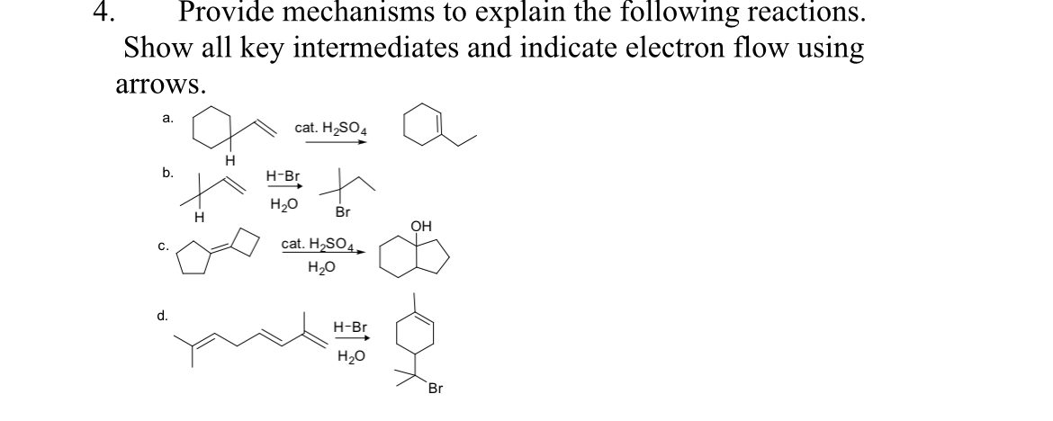 Solved Provide mechanisms to explain the following | Chegg.com