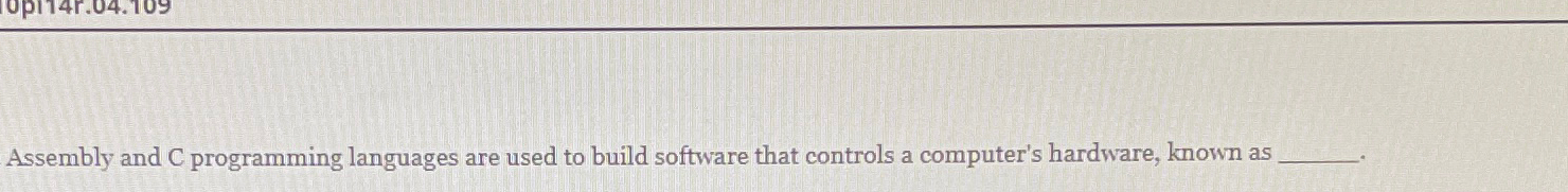 Solved Assembly and C programming languages are used to | Chegg.com