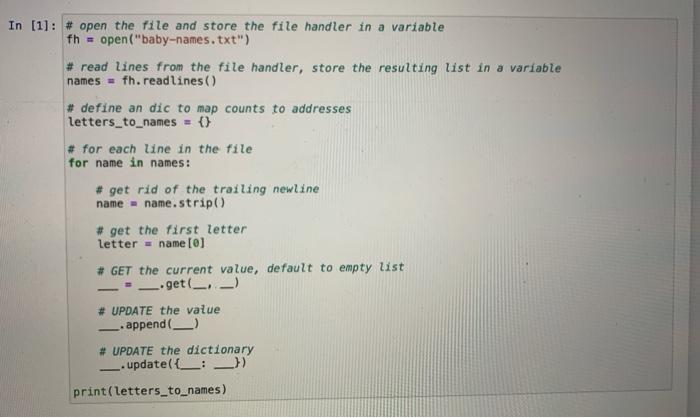 Solved please help me with my task only code using python | Chegg.com