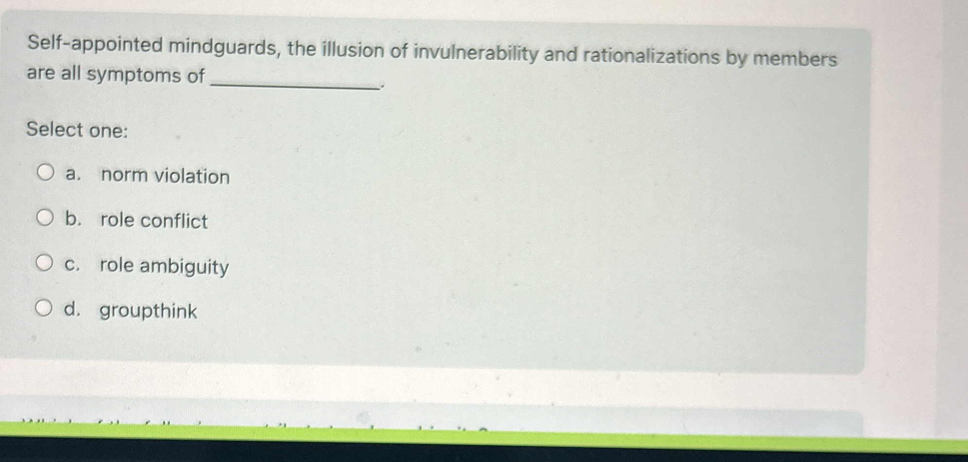 Solved Self-appointed mindguards, the illusion of | Chegg.com