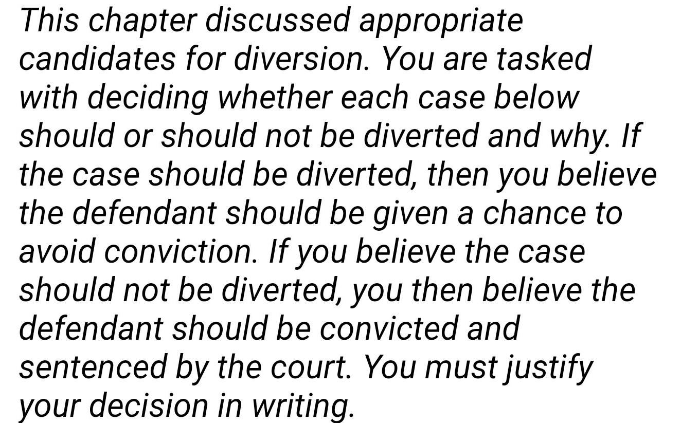 Solved This chapter discussed appropriate candidates for | Chegg.com