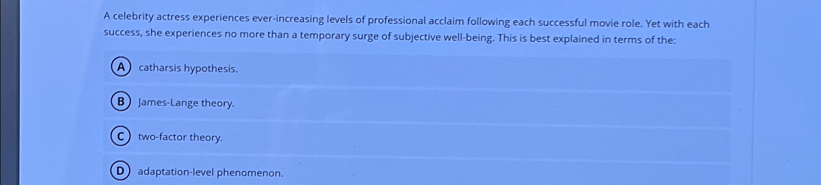 Solved A celebrity actress experiences ever-increasing | Chegg.com