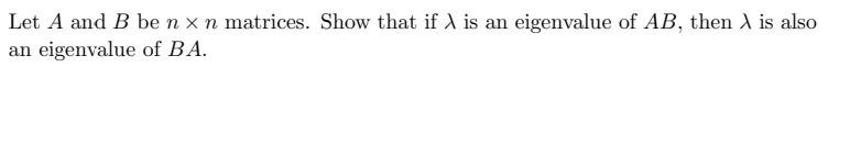 Solved Let A and B be nxn matrices. Show that if is an | Chegg.com