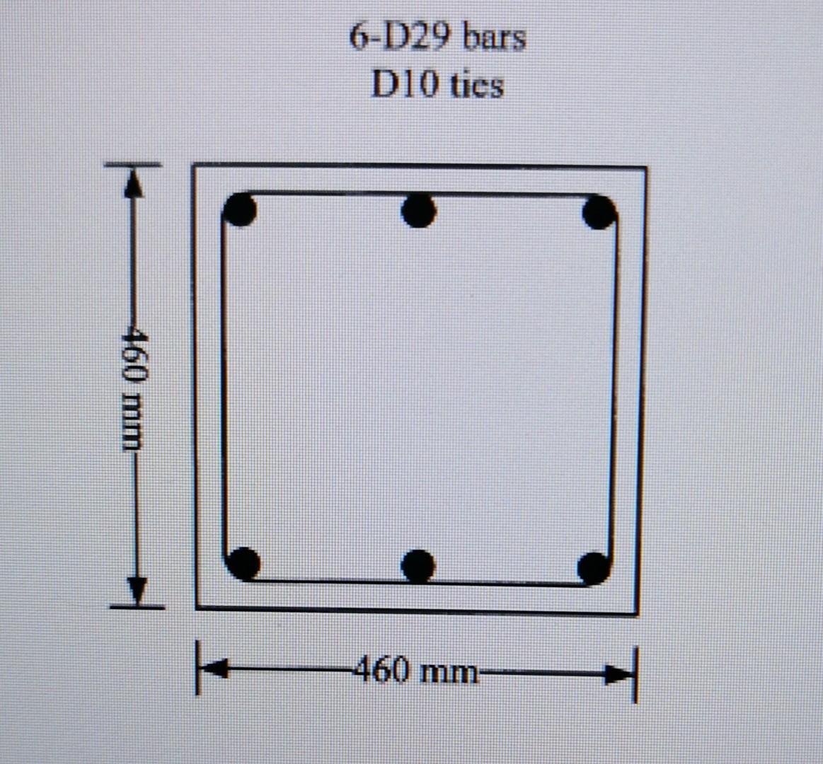 Solved 6-D29 bars D10 tics T 460 mm 460 mm P A, pure | Chegg.com