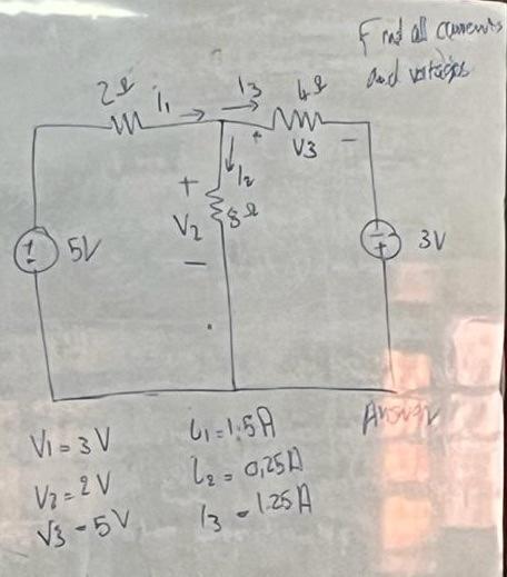 Solved find all voltages and currents .the final answers | Chegg.com