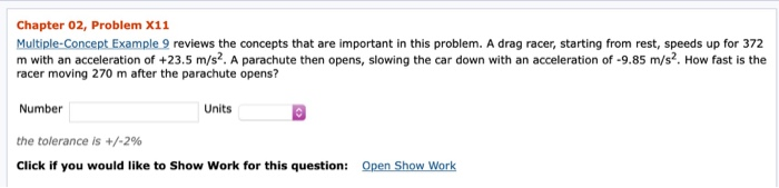 Solved Chapter 02, Problem X11 Multiple-Concept Example 9 | Chegg.com